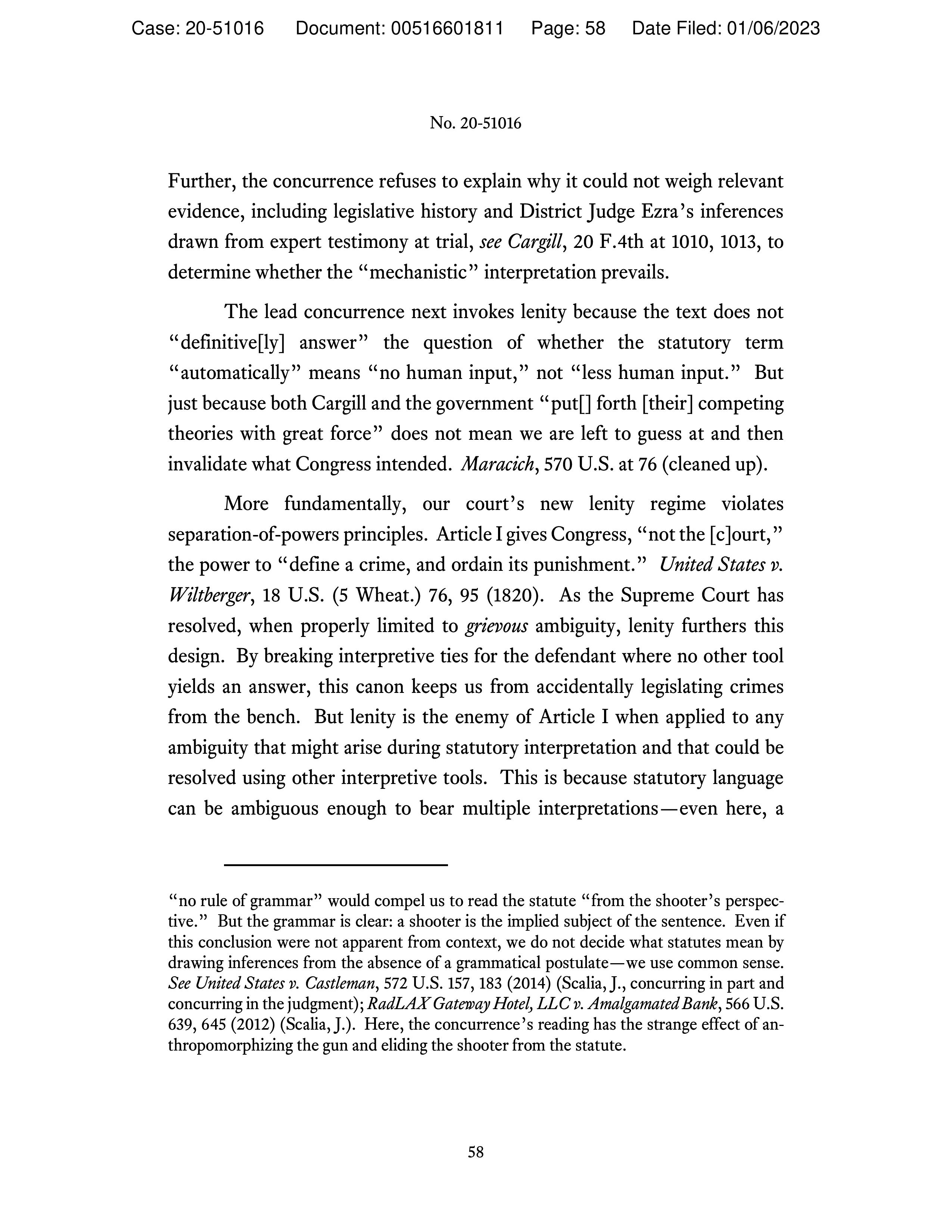 Rob Romano on Twitter: "BREAKING: Cargill v. Garland (5th Circuit): En banc Fifth Circuit ...