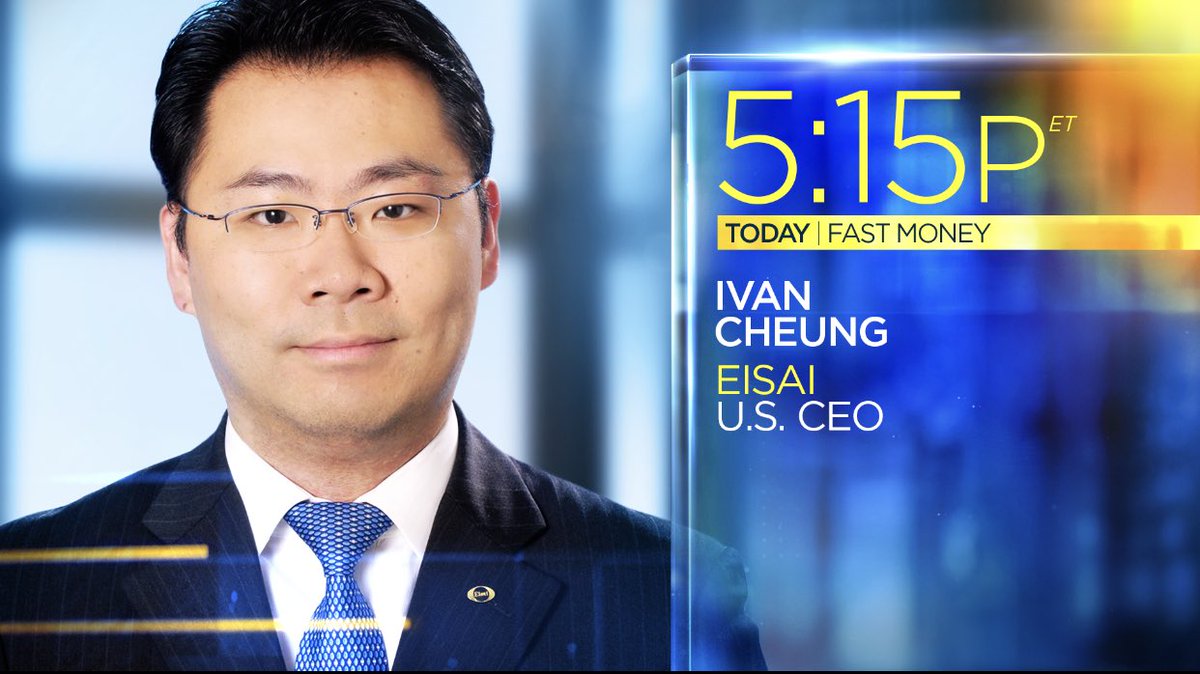 Meg Tirrell on Twitter: "Tonight on ⁦@CNBCFastMoney⁩: Eisai US CEO Ivan Cheung joins us to ...