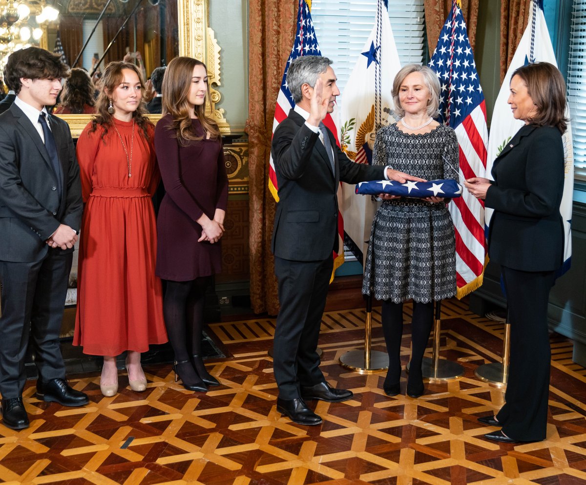 This afternoon, I had the honor of swearing in Bijan Sabet as our ...