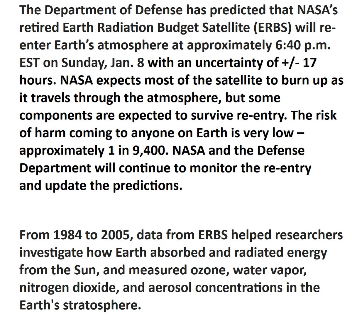 Chris Bergin Nsf On Twitter Nasa Retired Nasa Earth Radiation