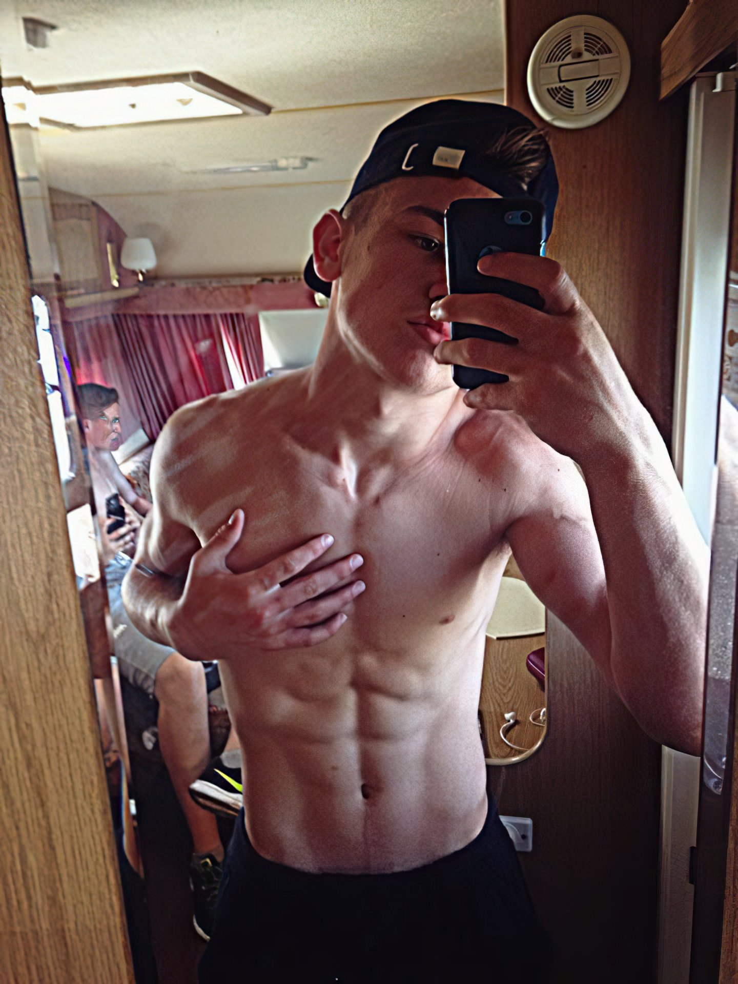 Ripped Abs Selfie