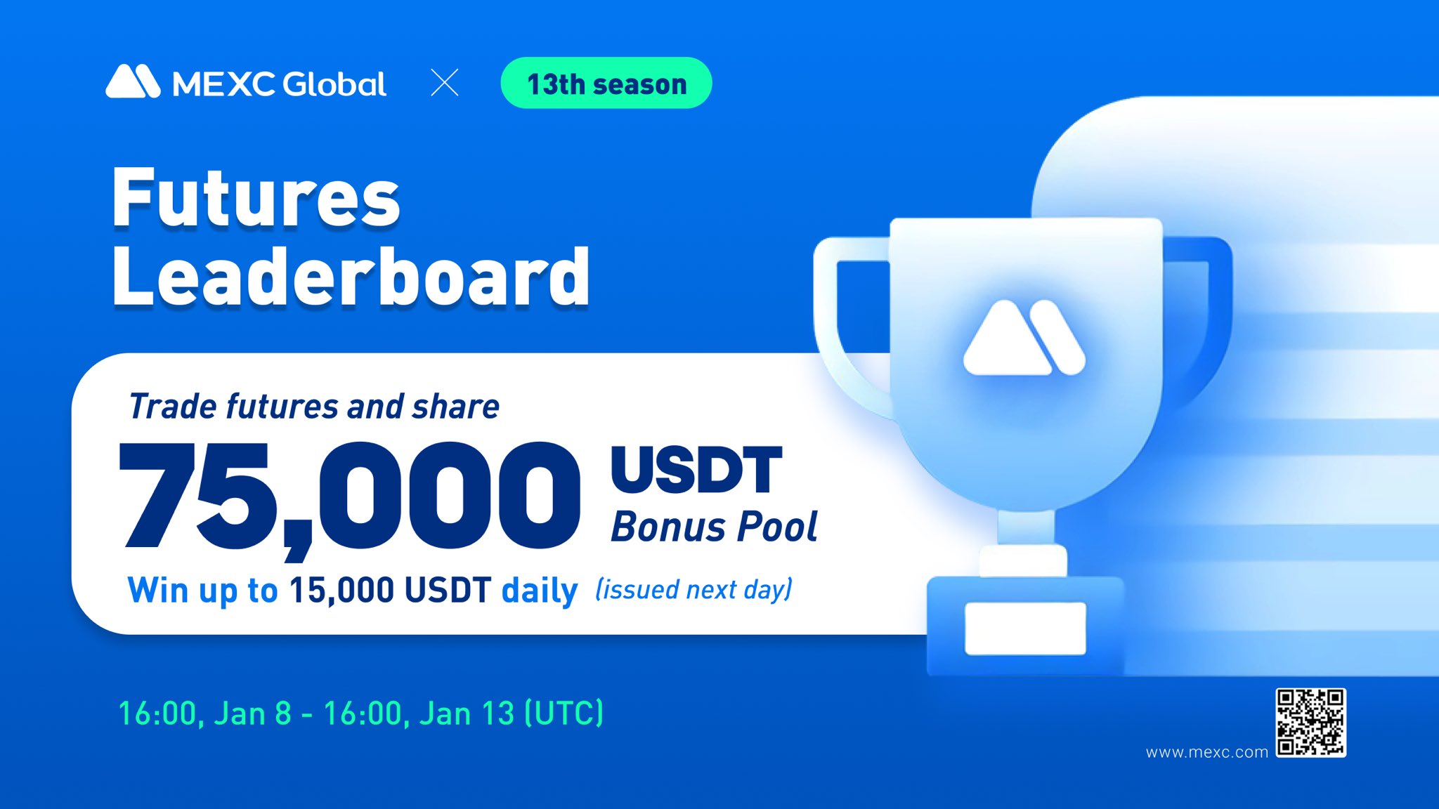 MEXC Global on Twitter: "Don’t miss out on our Futures Leaderboard event! 💰Prize pool: 75,000 ...