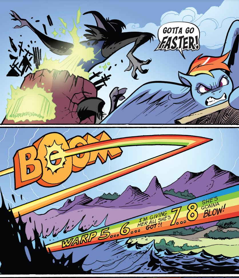 My Little Pony Rainbow Dash Flying Fast