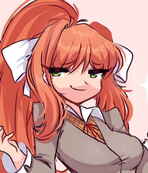 Zee💌 Winter era on Twitter: "Zee's Monika vs DDLC Monika Not much different I think"