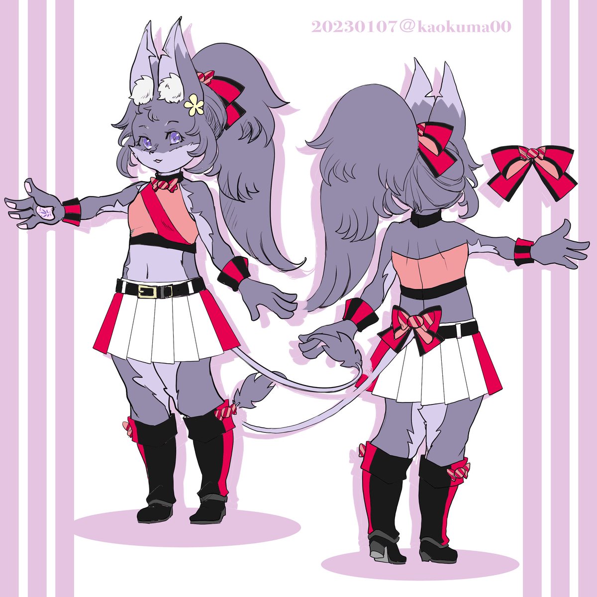 かおくま13 on Twitter: "@PixivF_TL 取り急ぎチア衣装決定案とカラーリング🌟 これでなくても自由に描いていってね！適当でいいのよ！ あとリレイアちゃんめっちゃ可愛い ...