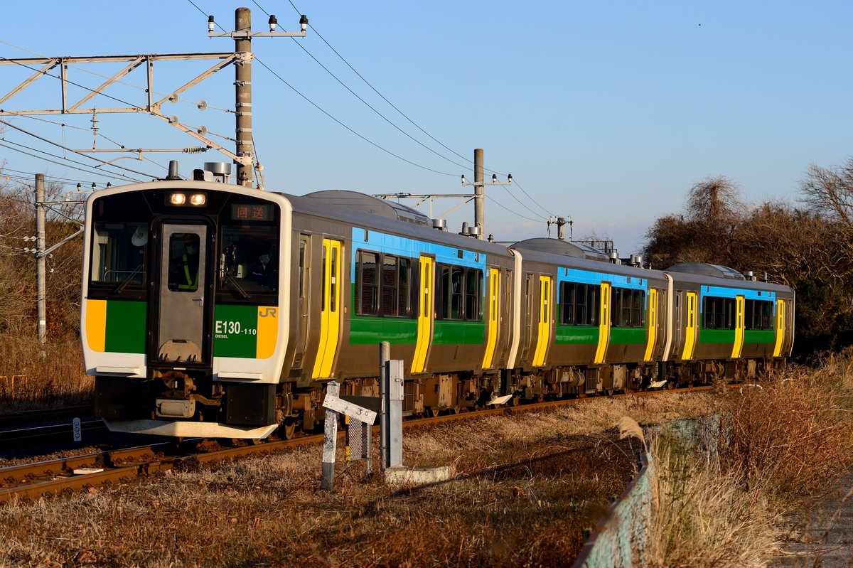 あずさ on Twitter: "1/7 924D キハE130-101+110+105+103 504レ DD200-801+タキ6車+コキ2車 撮り鉄何年ぶり？ 思ったほど感覚は鈍ってなかった笑"