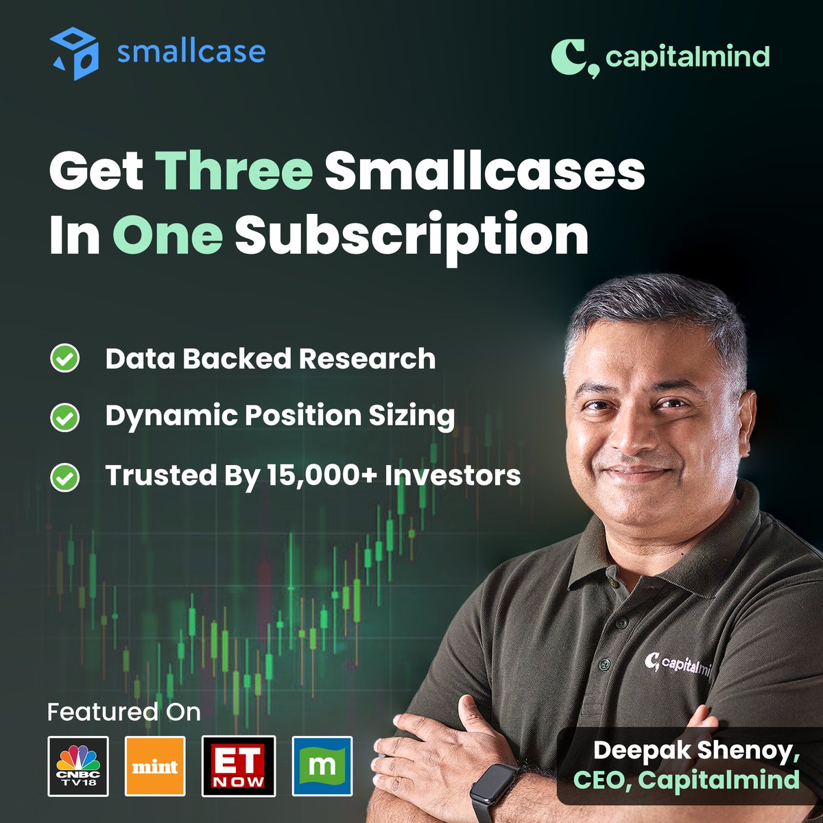 Capitalmind on Twitter: "⭐ Get 3 Capitalmind Smallcases in one single subscription. 🚀 TWO factor ...