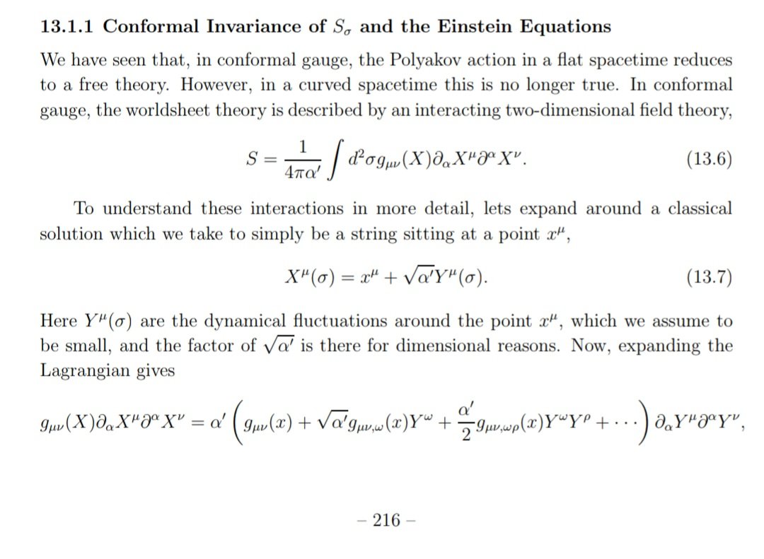 ∇ₖPascal ∇ₚKwanten (∛) (Πασκάλ) on Twitter: "💡Einstein's vacuum eqns from strings: 👉For a ...