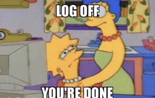 Log Off Computer Meme
