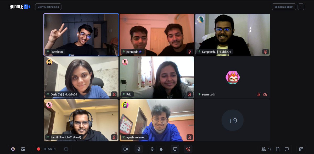 Huddle01 on Twitter: "And it's a wrap for Huddle01 Holiday Hackathon ⚒️ Stoked to see so many ...