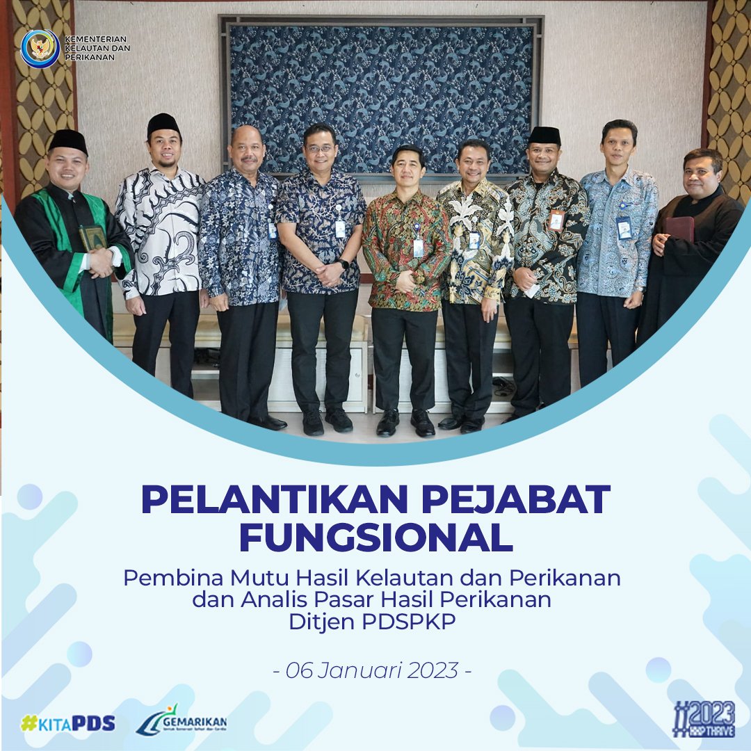Humas Ditjen PDSPKP on Twitter: "Jumat (06/01/2023) dilaksanakan pelantikan Pejabat Fungsional ...