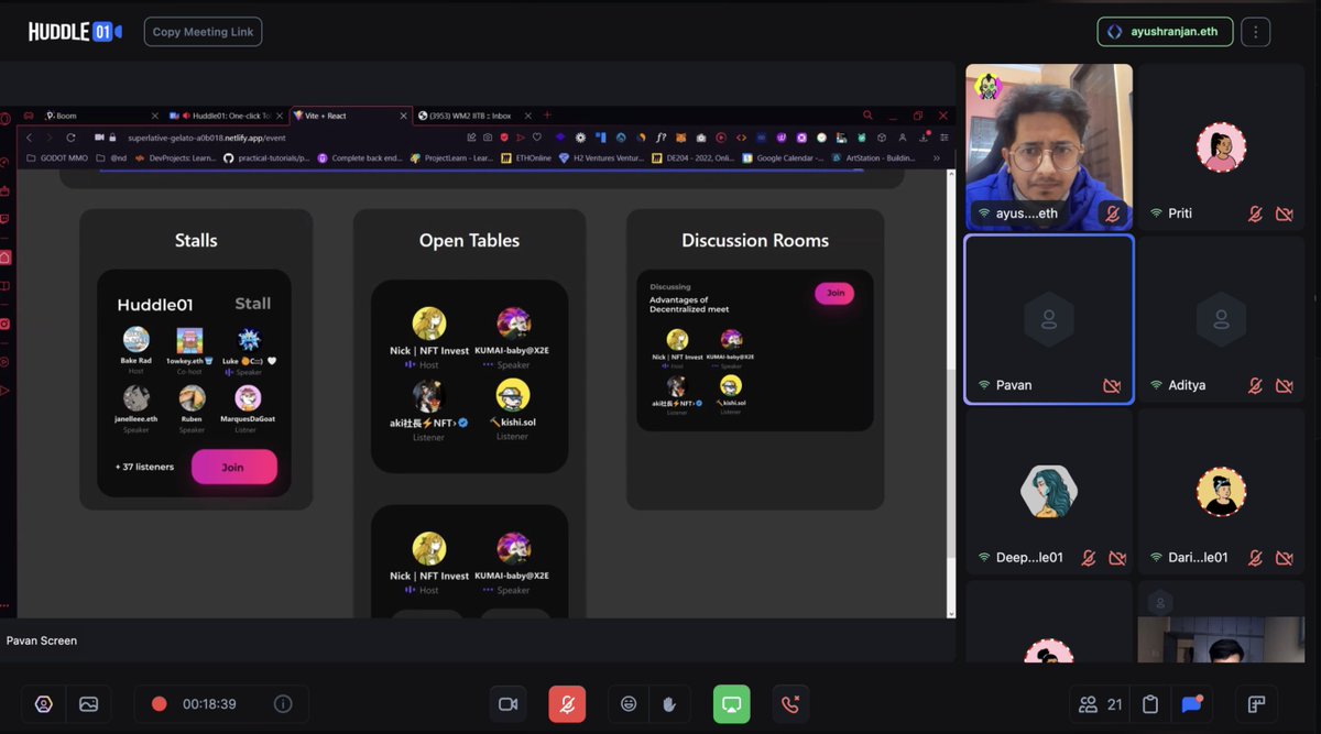 Huddle01 on Twitter: "And it's a wrap for Huddle01 Holiday Hackathon ⚒️ Stoked to see so many ...