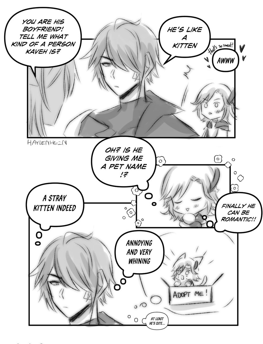 「#haikaveh rkgk and kaveh thought haitham give him a cute pe」HAYDENHEINの漫画