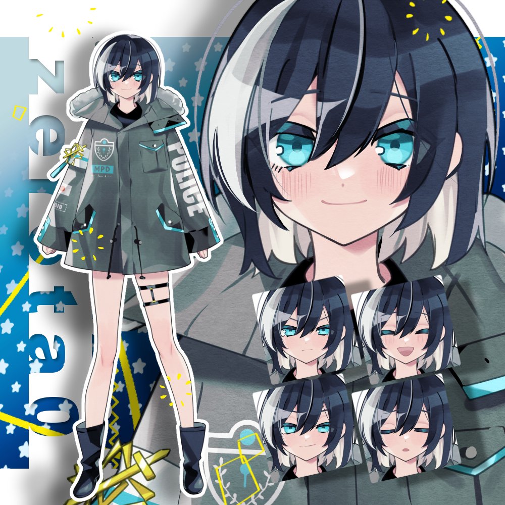 ぜろた on Twitter: "こめち様のご依頼によりTRPG用の立ち絵イラストを制作させていただきました！ 「VOID」のPCさんです！ 男性体アンドロイドですが、中性的な見た目をしてい ...