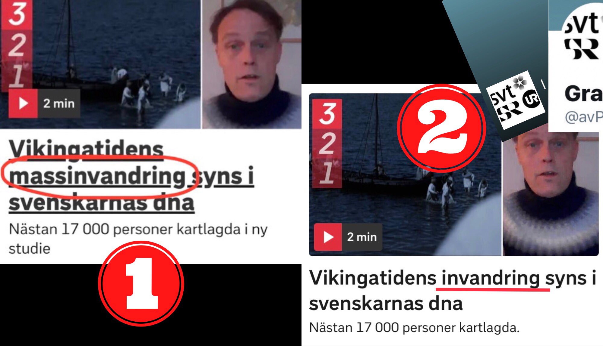 Granskning on Twitter: "Före och efter. Vad hände, fick ni ”kalla fötter” @SVT? @SVTNyheter # ...