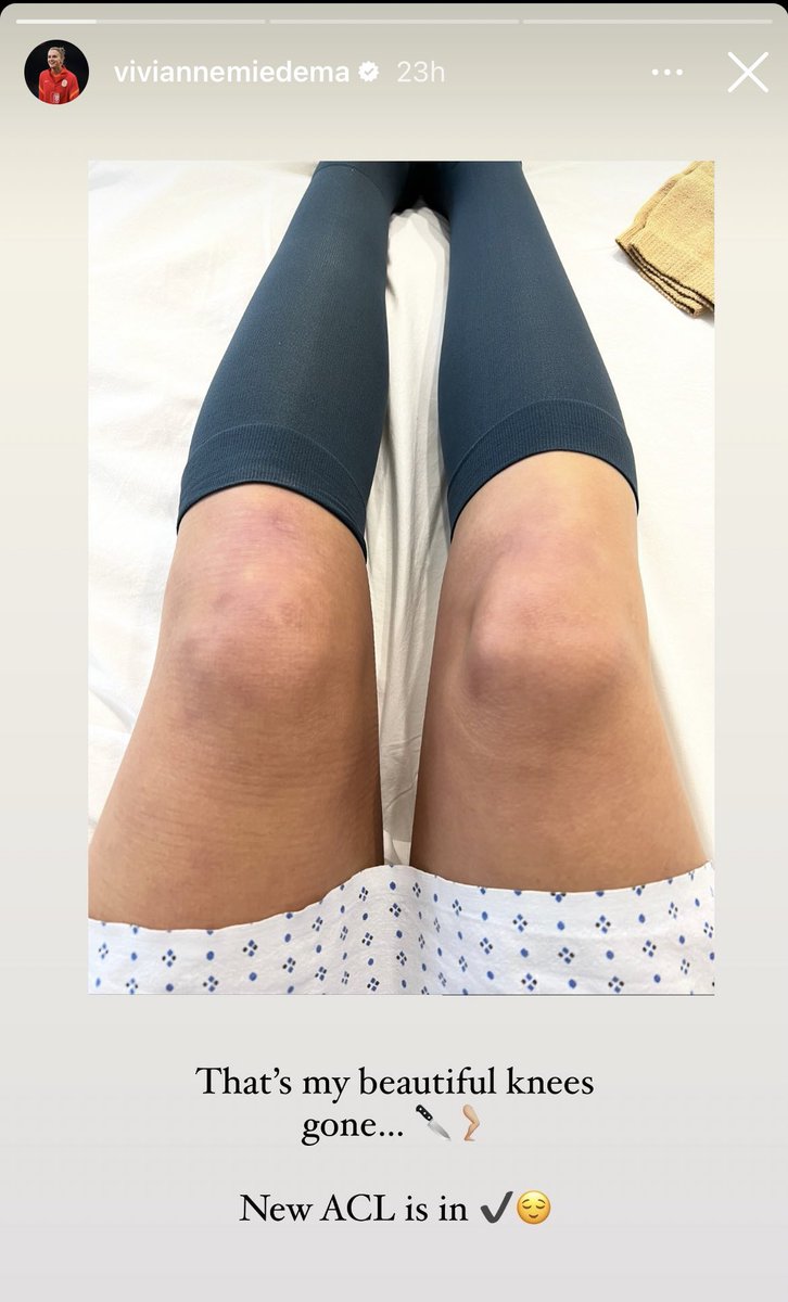 Her Football Hub on Twitter: "Successful ACL surgery for @VivianneMiedema The road to recovery ...