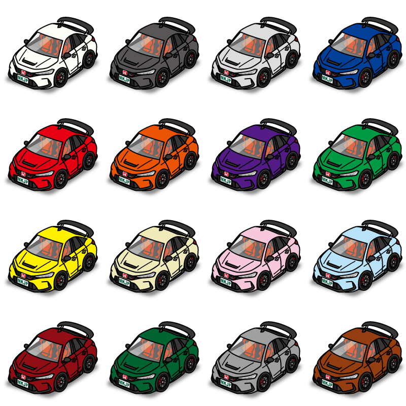 クワヤマベース on Twitter: "シビックタイプR（FL5）を描きました！😊 プロフィール画像のアイコンとして切り取って使ってくださいね！ #シビック #タイプR #シビックタイプR ...