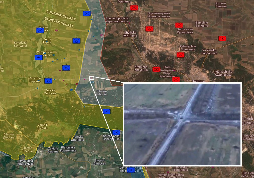Ukraine Control Map on Twitter: "Rare tank duel filmed by Russian drone ...