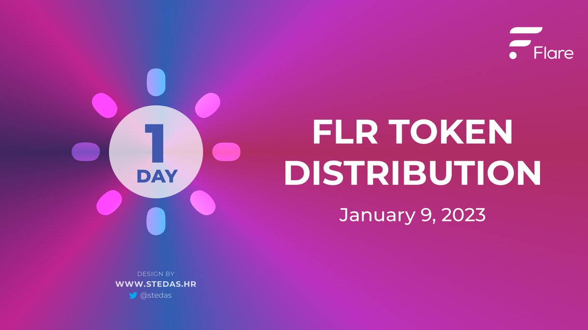 XRP_Cro on Twitter: "1 day to go for the Flare☀️ $FLR TDE 50+ supporting exchanges Only 15% will ...
