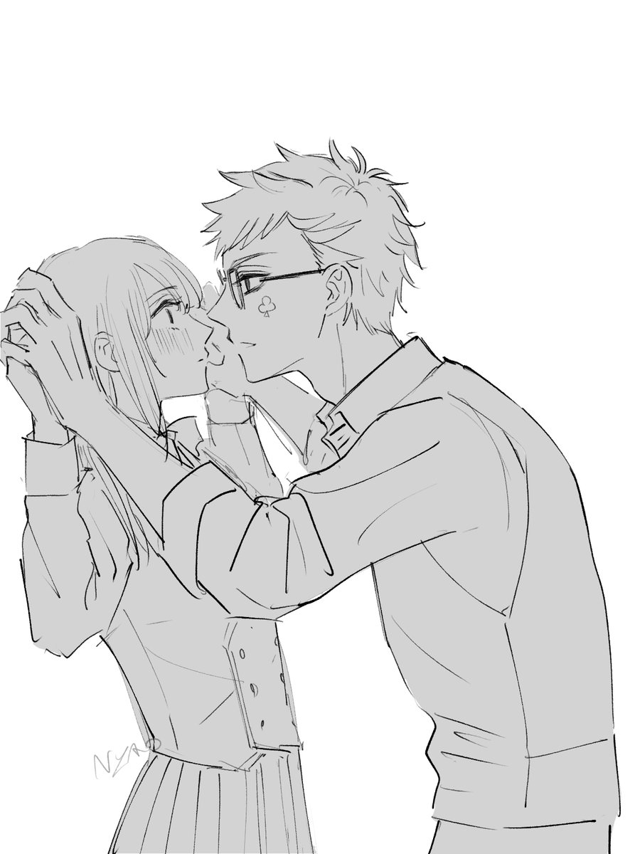 「ケイ監♀(顔あり喋る) ♦先輩に勉強見てもらってる監ちゃん #twstプラス 」nyaoの漫画