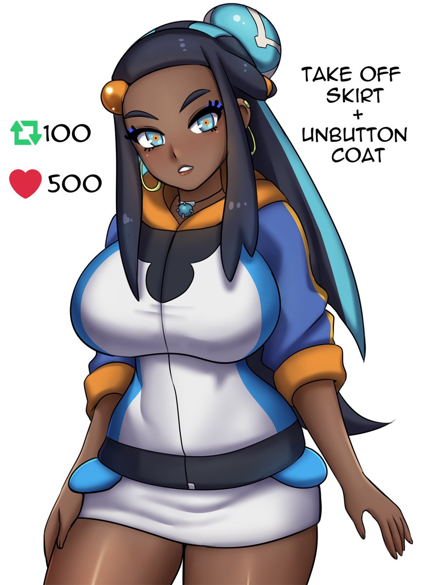 Dear-Editor ️COMMISSIONS OPEN(thigh up pinup only) on Twitter: "Let's play strip game with Nessa ...