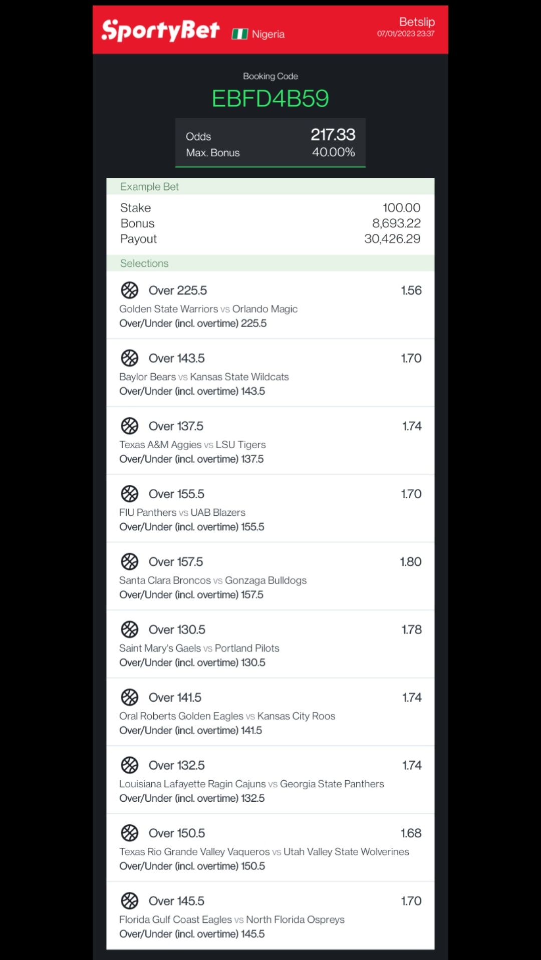 Playmaker 🔟 on Twitter: "Sportybet 217 odds EBFD4B59 Join my telegram: https://t.co/0tt1Lwpfix ...