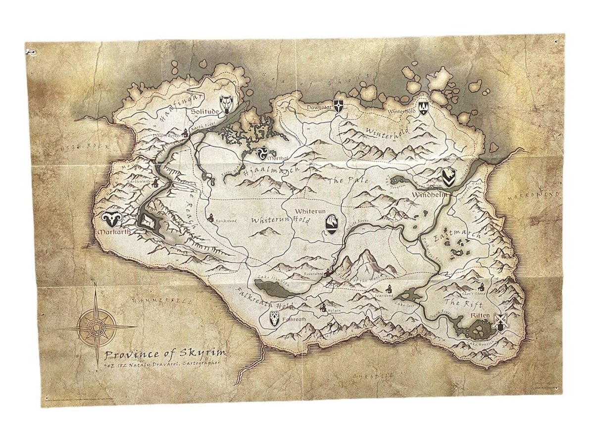 Alex Kurosaki on Twitter: "La map de Skyrim direct"
