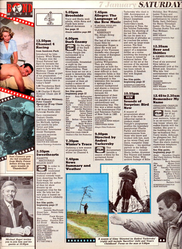 Graeme Wood on Twitter: "TV📺7/1/89 C4 5.5:Brookside 6.0:Film - Dark Enemy 7.35:Winters Trace 7. ...