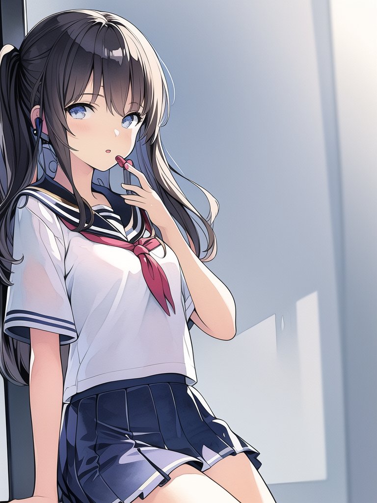 なりたいものは、烏＠AI錬成師 on Twitter: "セーラー服の子 pixiv http://bit.ly/3Cytyhj #pixiv今日のお題 #イヤホン #AIイラスト ...