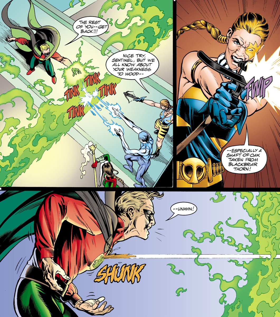 hourly jsa on Twitter: "artemis vs jade from infinity inc #34 and artemis vs sentinel from jsa #16"