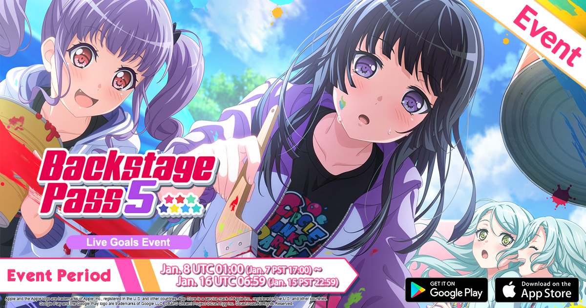 BanG Dream! GBP on Twitter: "New Event "Backstage Pass 5” (Live Goals) is live now! Event Period ...