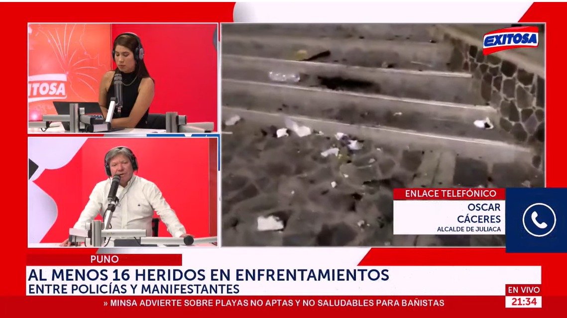 Exitosa Noticias On Twitter 🔵🔴 Ahora Alcalde De Juliaca Hasta El