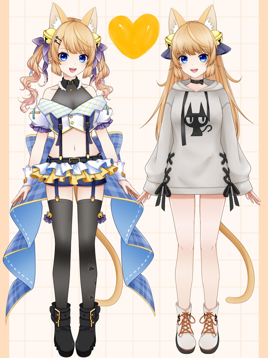 涼本りゃうか🐱個人勢VTuber on Twitter: "#Vtuber全身見せて 普段配信ではなかなか映らない りゃうかの全身だよ😘💕 可愛いでしょー！！ 🧡本日の配信予定🧡 15:00 ...