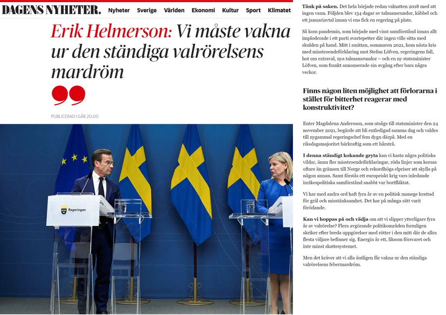 Jari Lairolahti on Twitter: "Träffsäkert av Helmerson i Vi måste vakna ur den ständiga ...