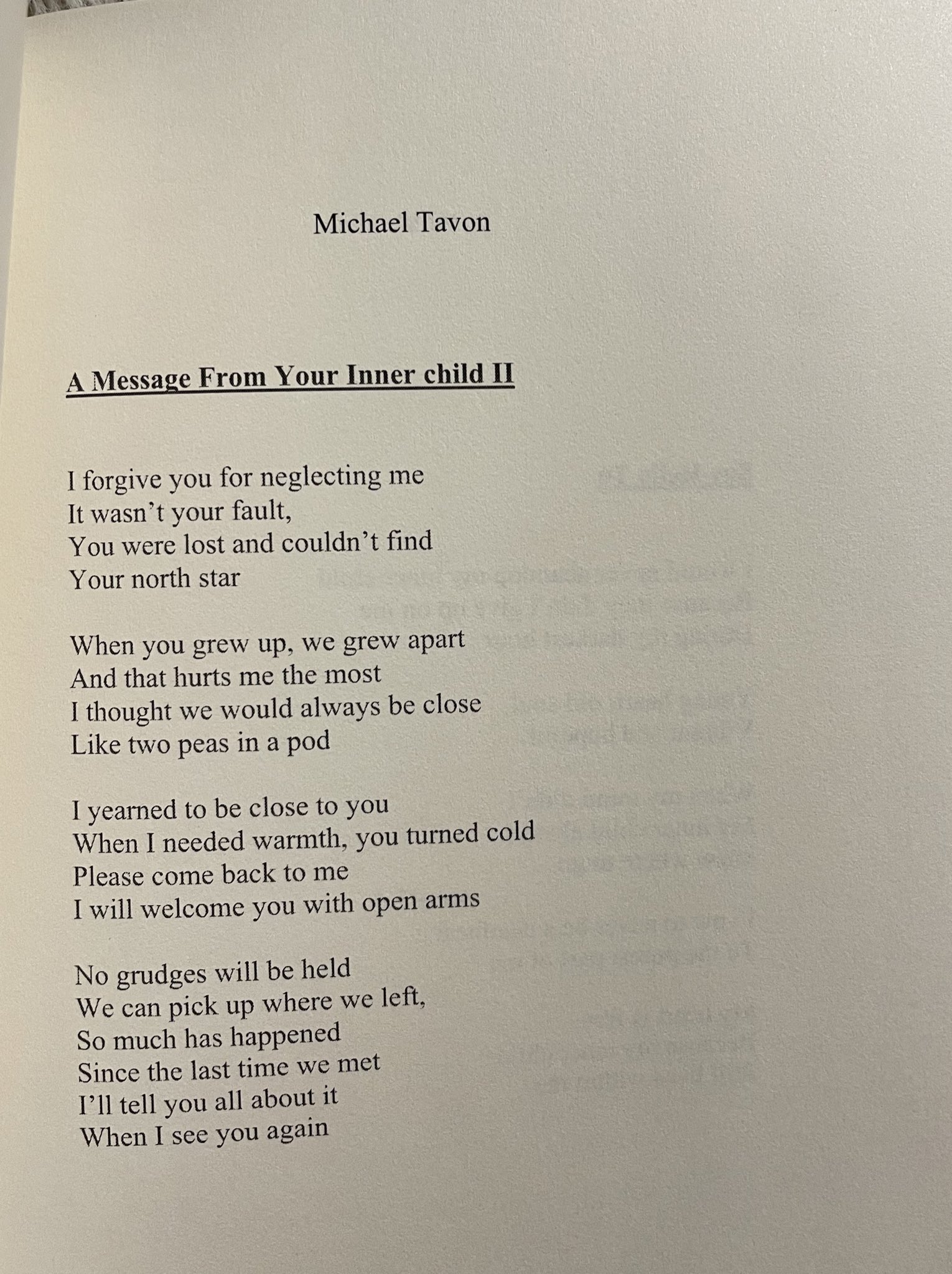 Welcome Back Home Poems