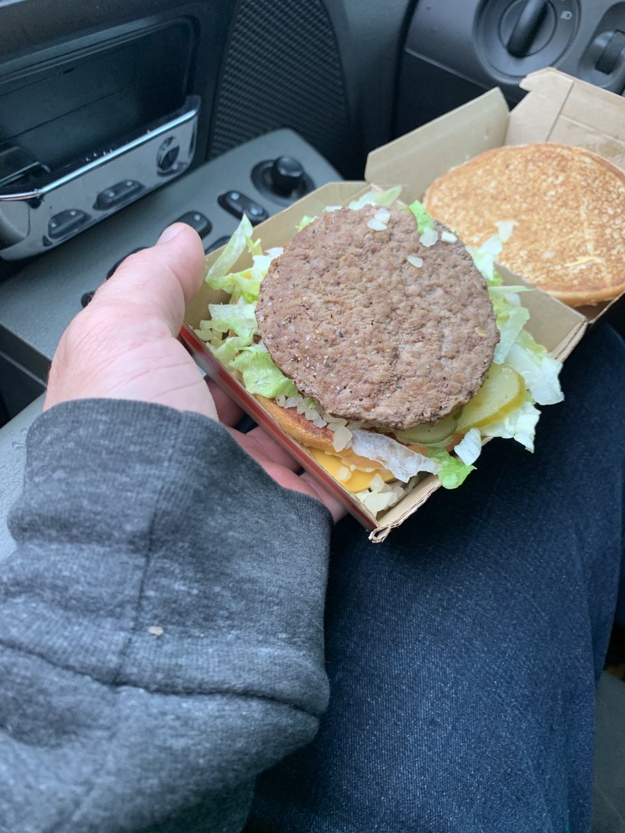 MadJester on Twitter: "Big Macs aren’t what I remember. Breakfast patty ass sandwich."