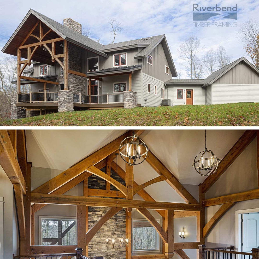 Timber Frame Homes Riverbend PFB Custom Homes Group | Precision Craft,