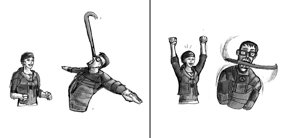 「gordon is a highly trained professional #halflife 」axelの漫画