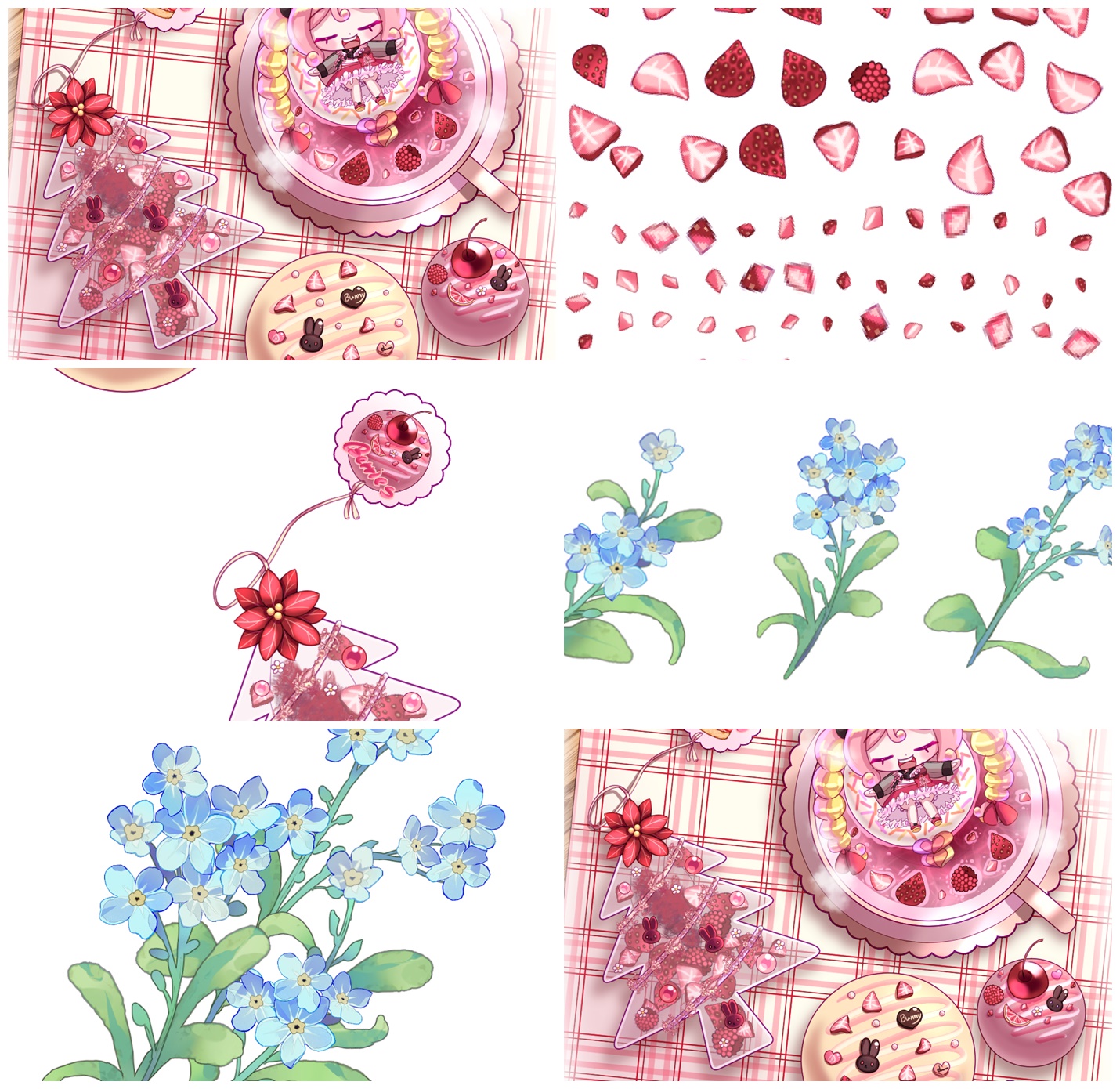 uptoon(정보계정) on Twitter: "무료 소재 모음 딸기 브러쉬 : https://t.co/yQQXEoW3TU 물망초 꽃 브러쉬 : https://t.co ...