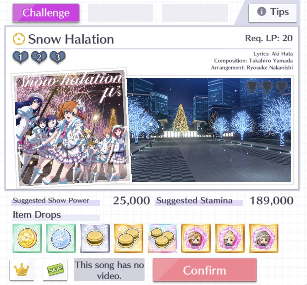 Love Live! ️ Idol Story ☃️ on Twitter: "🎵Challenge Live Show Added🎵 Snow Halation (Natural) is ...