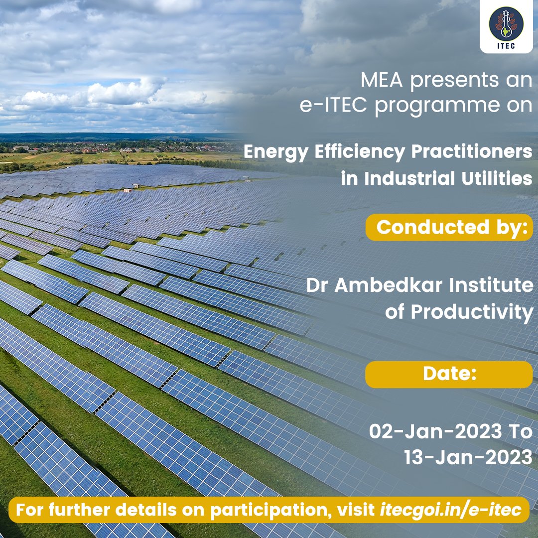 ITEC on Twitter: "The #eITEC Energy Efficiency Practitioner's Course in Industrial Utilities has ...