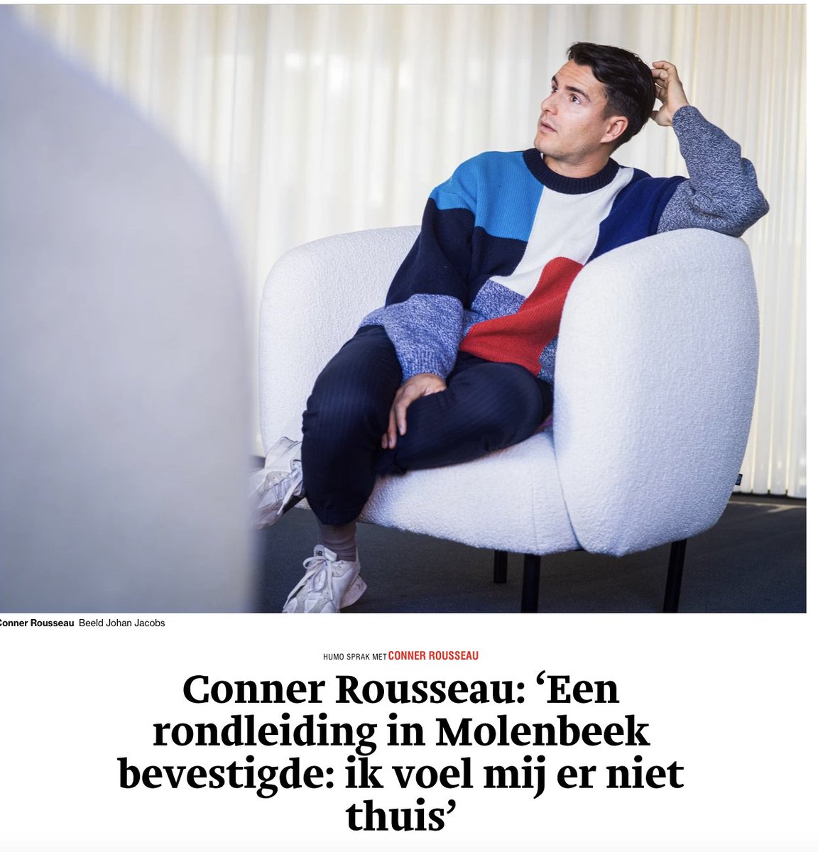 Blommie 🌈 on Twitter: "RT @GeertNoels: .@conner_rousseau voelt zich niet thuis in een gemeente ...