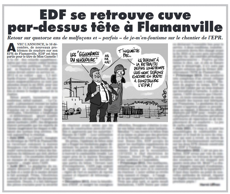 Le Canard enchaîné on Twitter: "Pour construire son EPR de Flamanville, EDF a tenté, plus d'une ...