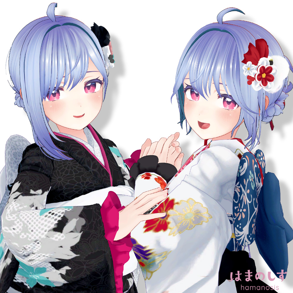 ほむらの on Twitter: "RT @hamanosis: 着物にも似合うアップヘア👆 AタイプとBタイプの2種類セット！ メカクレ、ぱっつん等の前髪シェイプキー付きです ️ 清楚いろは ...