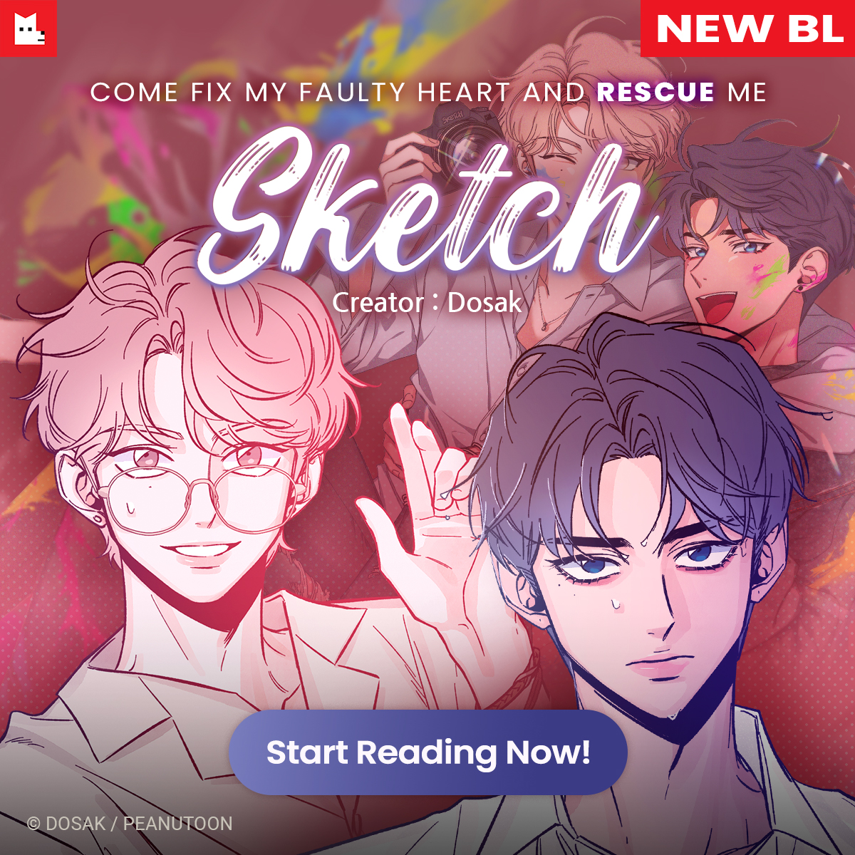 Sketch BL Peanutoon - Khám Phá Thế Giới Nghệ Thuật Đáng Yêu