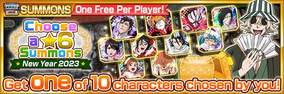 Bleach: Brave Souls on Twitter: "The New Year 2023 Choose a ★6 Summons to celebrate the start of ...