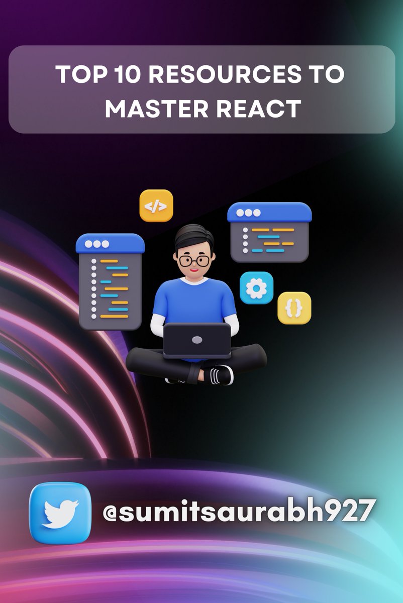 π Top 10 Resources To Learn React Like A Pro Thread From Sumit Javascript React