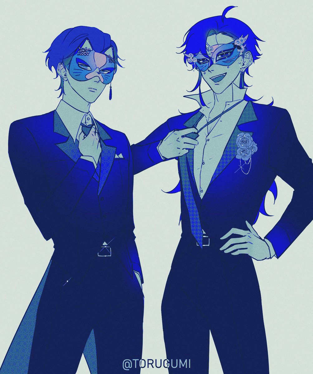 #OC ] masquerade!!! 」|【 URIEL 】busy with schoolのイラスト