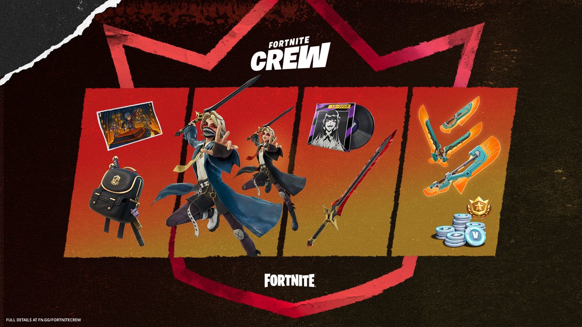 Fortnite On Twitter The December Crew Pack Is 🤯 ️ Joni The Red Outfit
