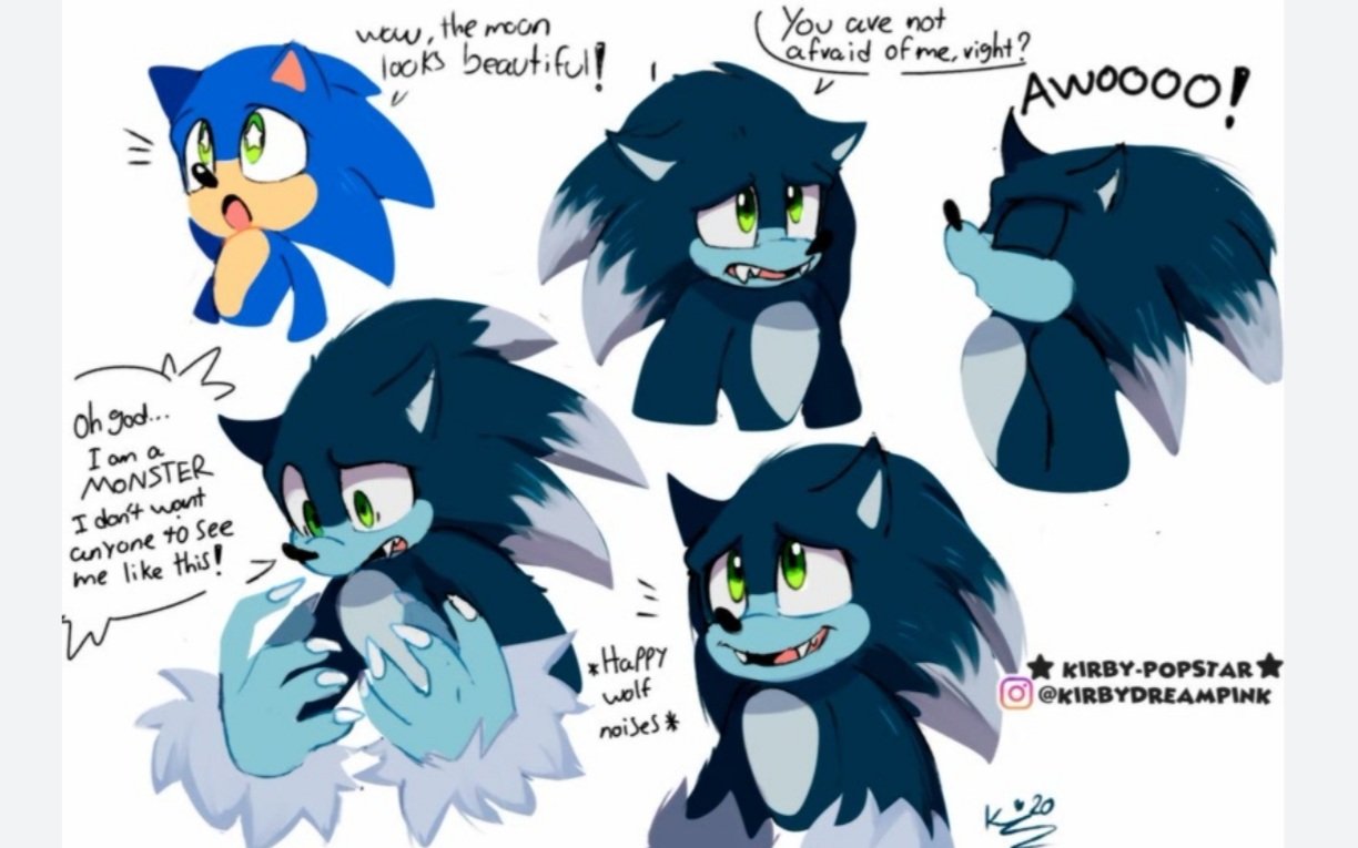 Sonic As A Werewolf